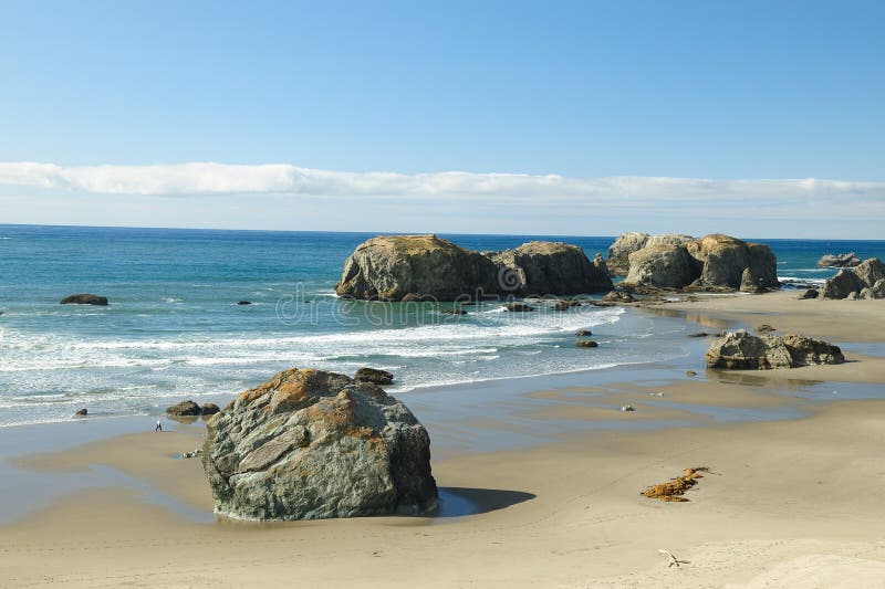 Stack of Beach Stones on Sand Stock Photo - Image of outdoors ...