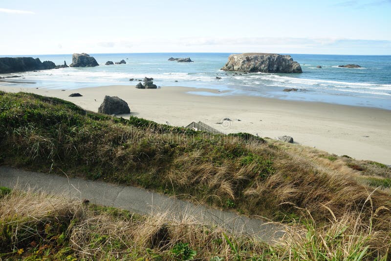 Rock stack and beach stock photo. Image of seashore, oregon - 23001244