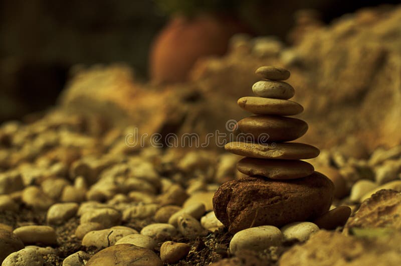Rock Stack with Blur Backgrounds Stock Image - Image of blur, vowel ...