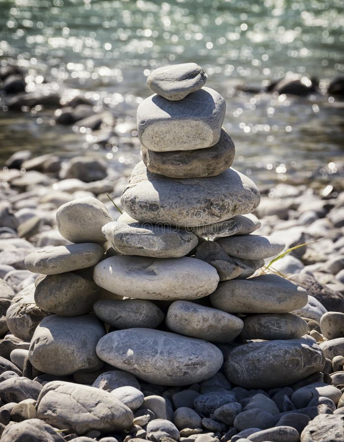 Rock stack stock image. Image of horizontal, smooth, closeup - 35737123