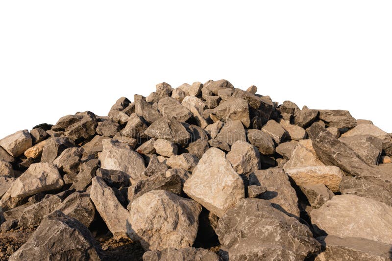 Rock Stack Isolate on White Background Stock Image - Image of land ...
