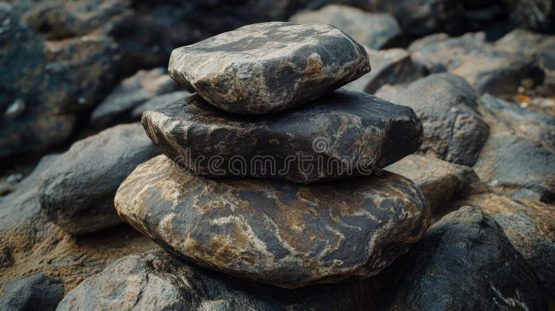 Rock Stack stock image. Image of geological, natural - 375300235