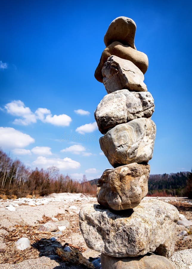 Rock stack stock photo. Image of object, rustic, nature - 62262248