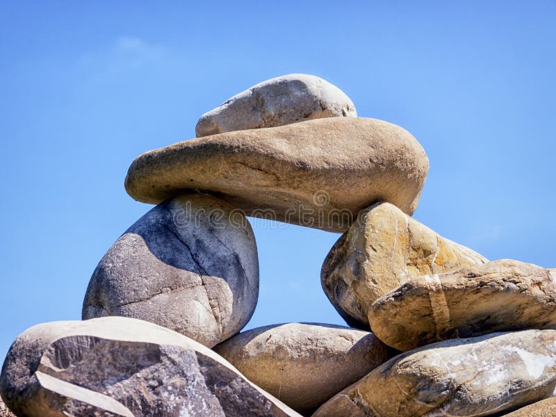 Rock stack stock image. Image of smooth, idyllic, backgrounds - 31140877