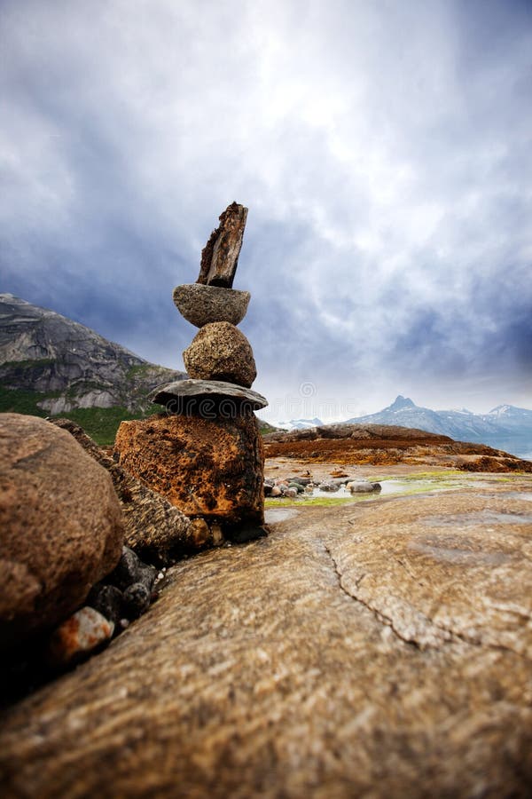 Rock Stack Sculpture stock photo. Image of mountain, coast - 11581340