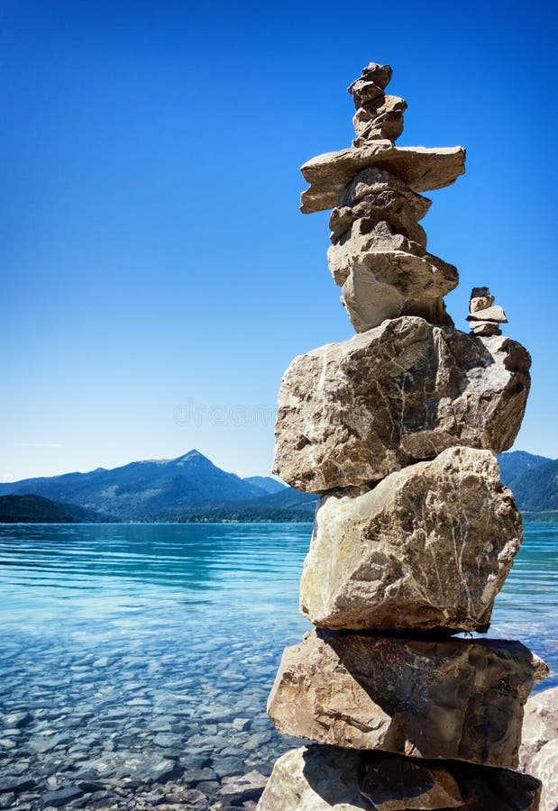 Rock stack stock photo. Image of idyllic, landscape, arrangement - 65668244