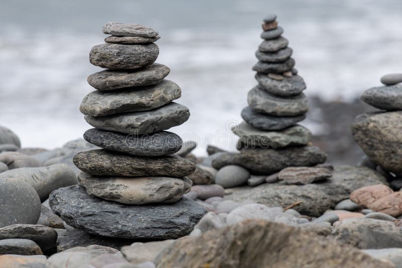Rock stacking stock image. Image of peace, closeup, balancing - 304729905