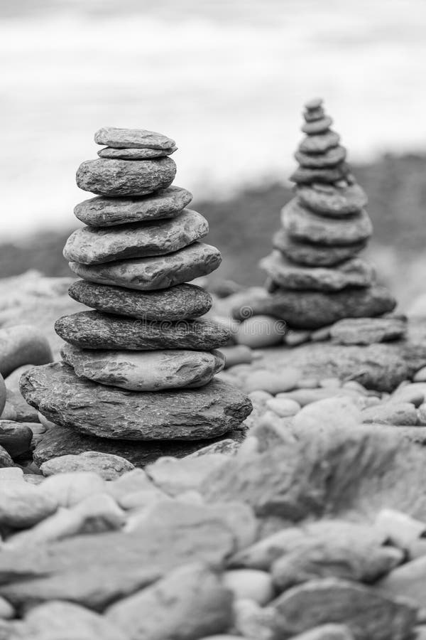 Rock stacking stock image. Image of tower, outdoors - 304730771