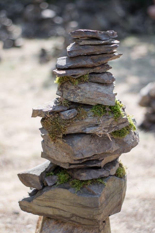 Rock stacking tower stock image. Image of nature, rocks - 108847701