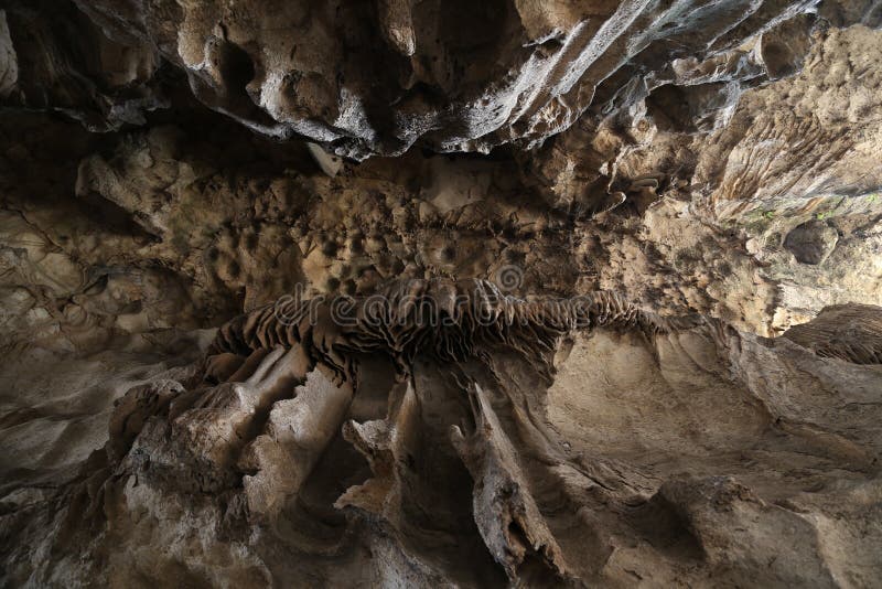 Rock stalagmit on the cave stock image. Image of stalag - 262793239