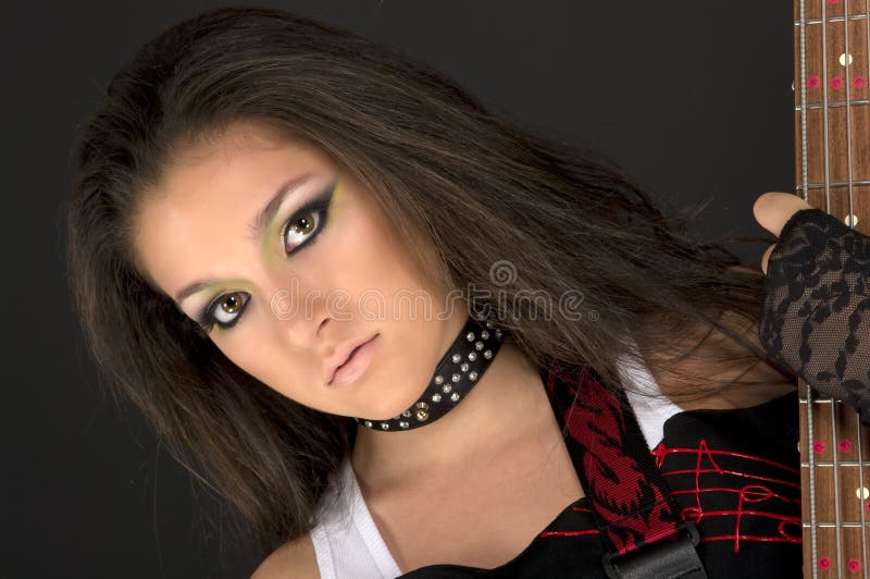 Rock Star stock photo. Image of eyes, glove, guitarist - 5597506