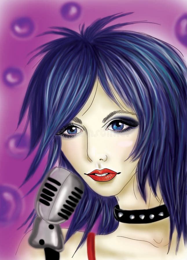 Rock star stock image. Image of rebel, eyes, eyelashes - 44656377