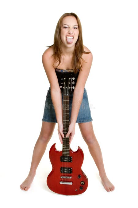 Rock Star Girl stock image. Image of teenage, beautiful - 5058351