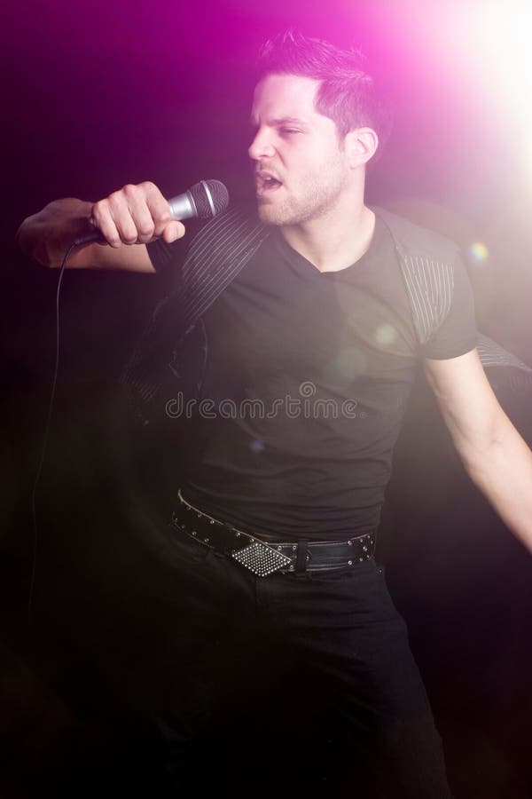 Rock Star Man stock image. Image of singer, performer - 77167997