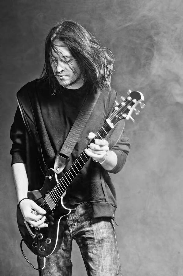 Rock-star Playing a Concert Stock Image - Image of person, musical ...