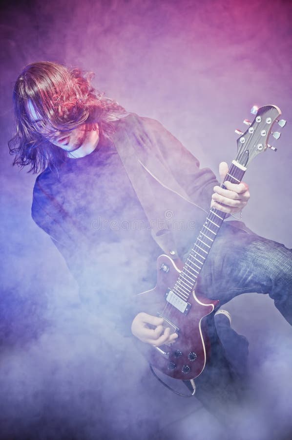 Rock-star Playing a Concert Stock Photo - Image of person, musician ...