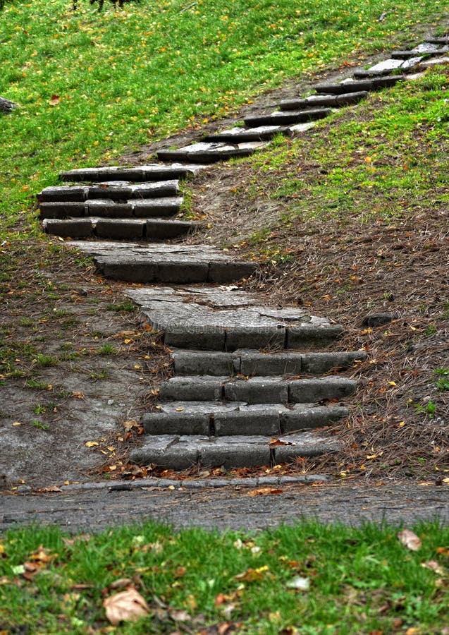 Rock steps in the park stock image. Image of stairs, nature - 28926565