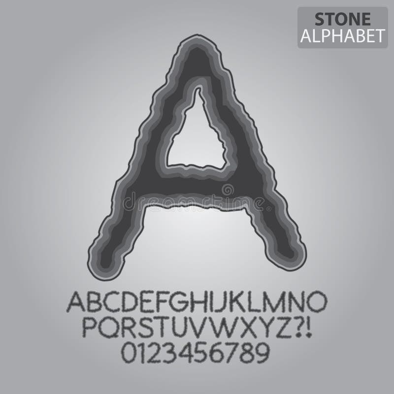 Rock Stone Font Stock Illustrations – 5,565 Rock Stone Font Stock ...
