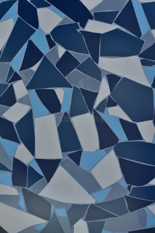 Rock Stone Blue Painted Symetry Decor Tile with Cracks Wall Background ...