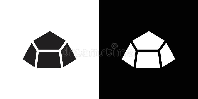 Rock Stone Crystal Icon Linear Logo Isolated Stock Vector ...