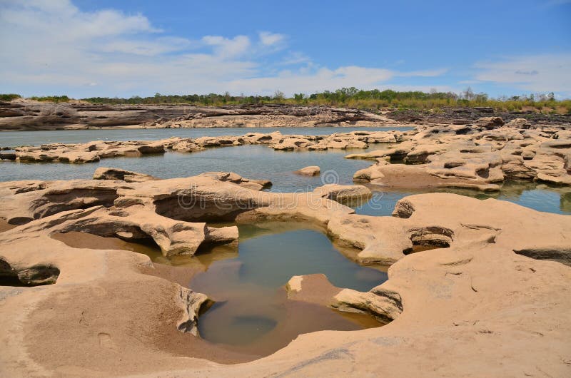 Rock stone sump stock photo. Image of cavity, pothole - 43554608