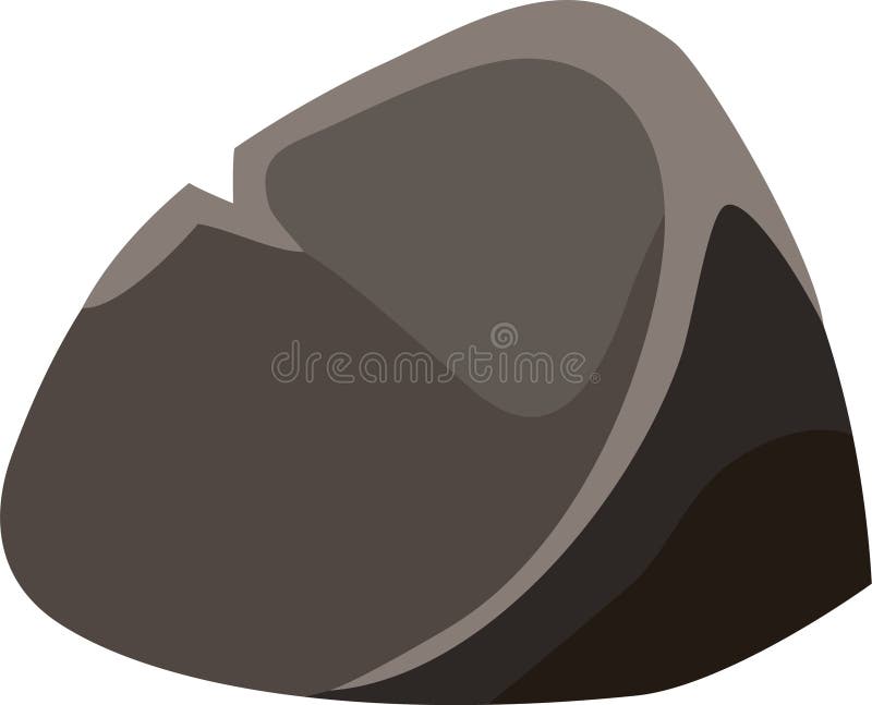 Rock Stone Icon stock vector. Illustration of rough - 285787207