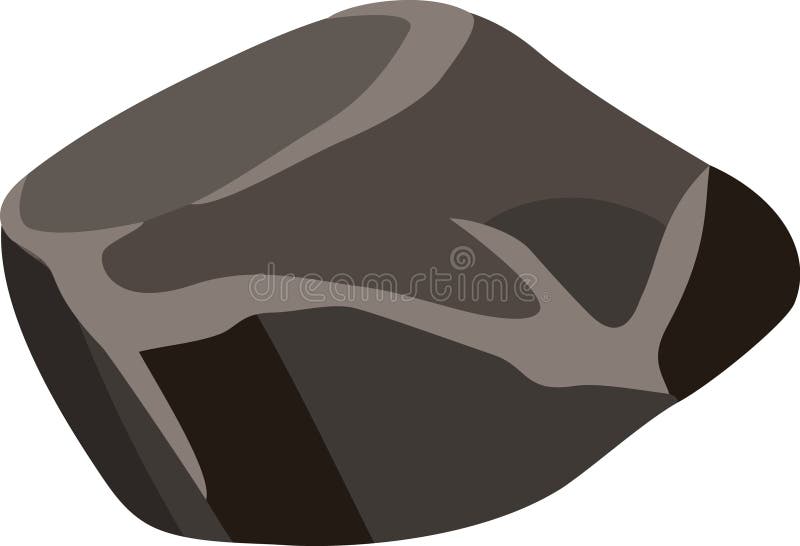 Rock Stone Icon stock vector. Illustration of rough - 285787381