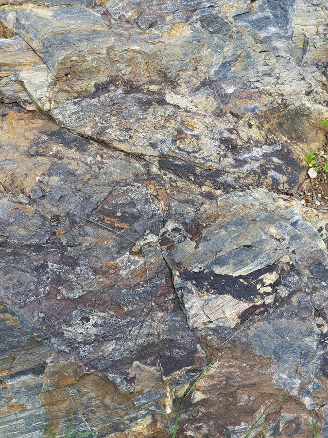 Rock Stone Texture of Aravali Mountain Located in India Stock Photo ...