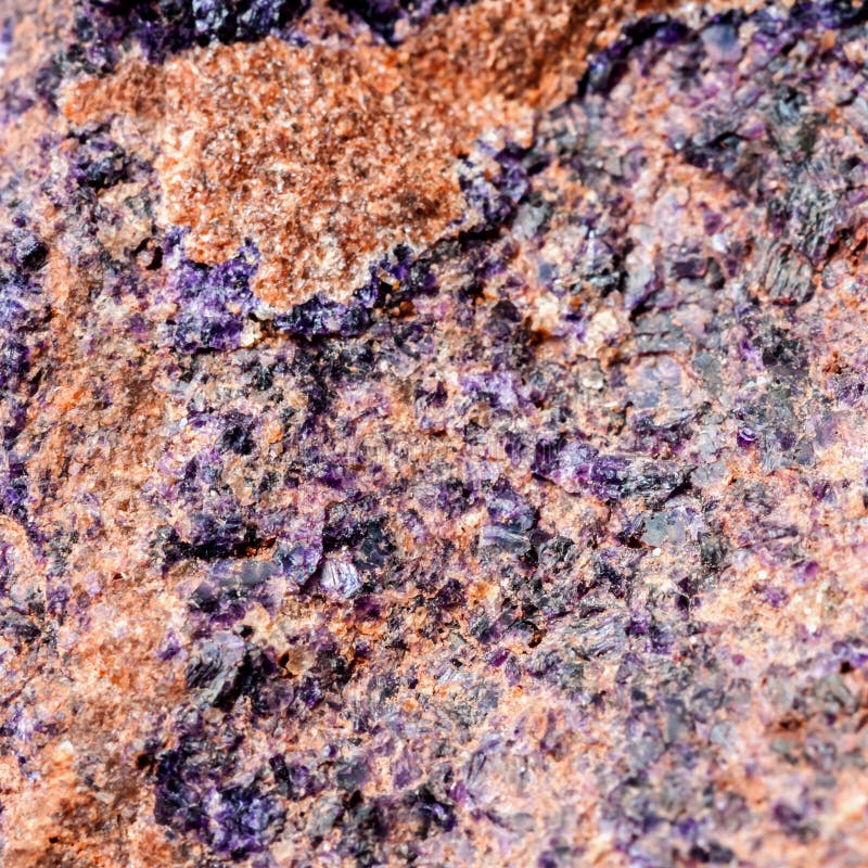 Rock Stone with Violet and Brown Tint Textures, Selective Focus. for ...