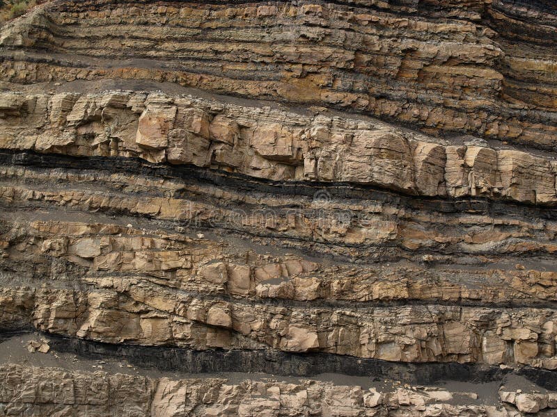 Rock strata stock image. Image of evolution, stone, history - 3312731