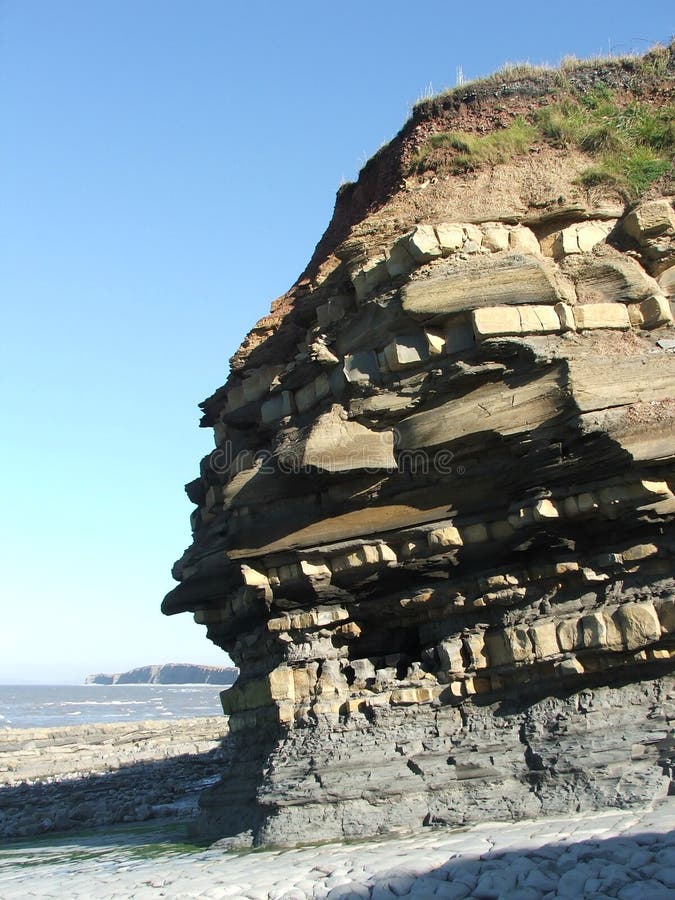 Rock Strata Layers Cliff Uk Stock Photos - Free & Royalty-Free Stock ...