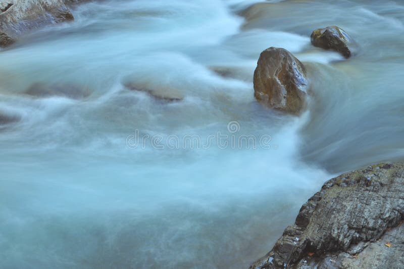 Rock and stream. stock image. Image of creek, fall, static - 42903703