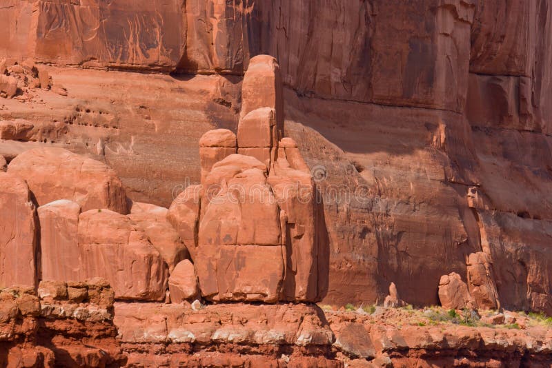Rock Structure in Arches National Park. Utah, USA Stock Image - Image ...
