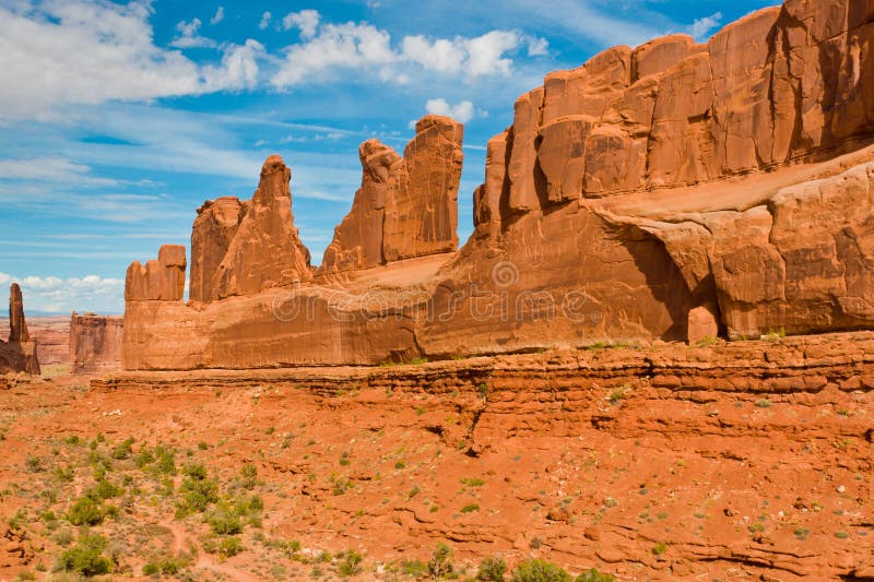 Rock Structure in Arches National Park. Utah, USA Stock Image - Image ...