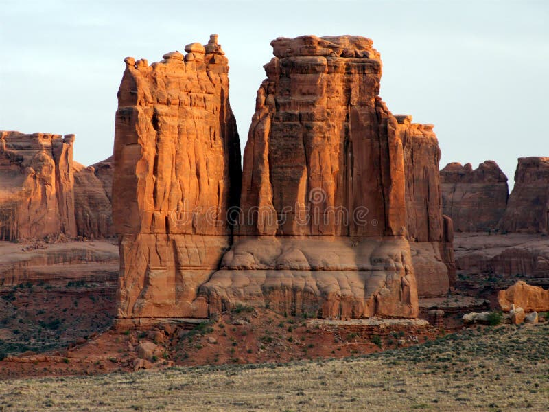 Rock Sunset stock photo. Image of park, desert, arches - 10017454