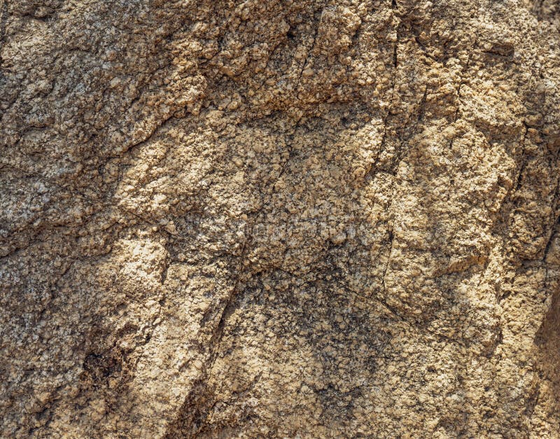 Rock Surface with Cracks. Natural Rock Structure. Brown Texture. of ...