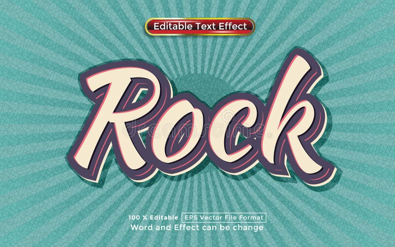 ROCK Text Written on Red-black Rectangle Stamp Stock Illustration ...