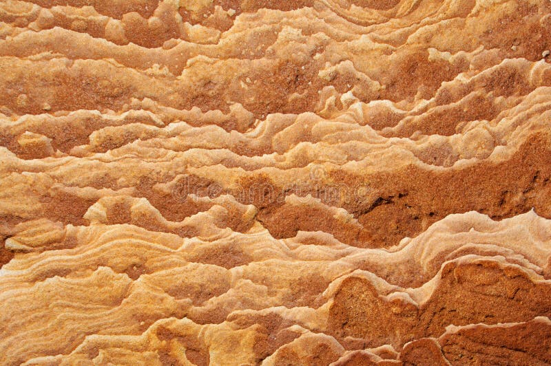 Undulating Sandstone Rock Layers Stock Image - Image of ripple, stone ...