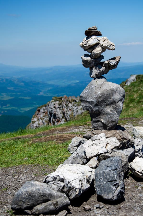 Zen rock tower on sea cost stock image. Image of oriental - 34358229