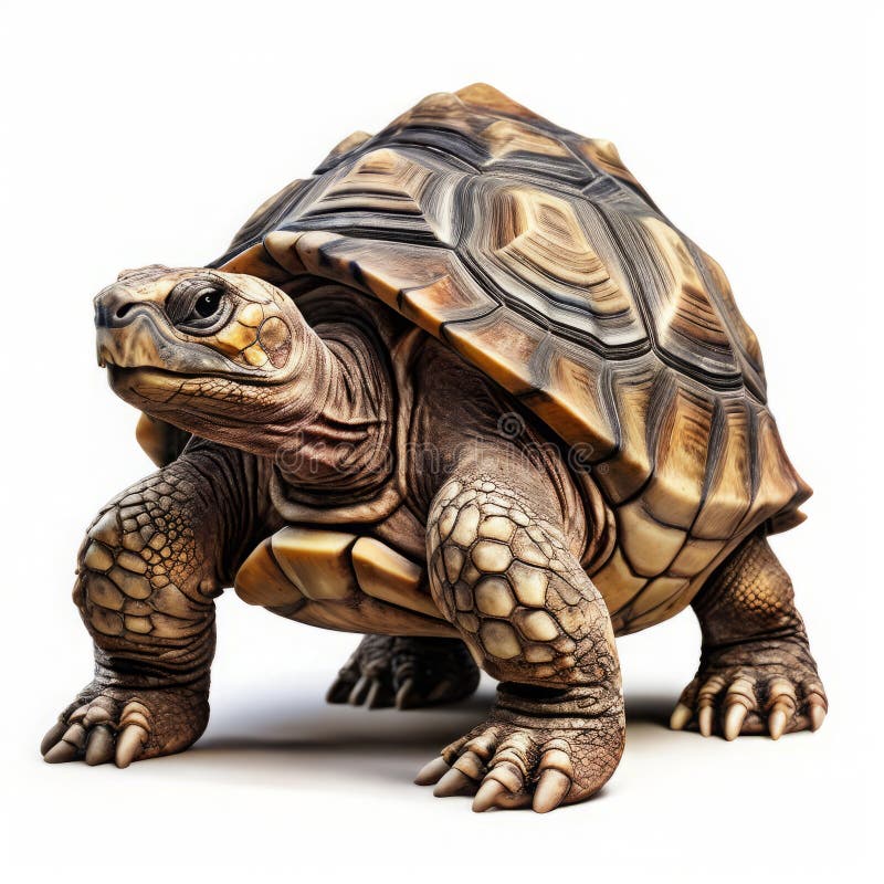 A Rock that Transforms into a Wise Old Tortoise Carryi Stock Photo ...