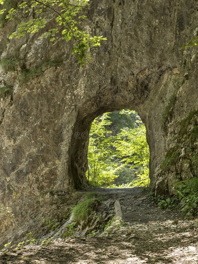 Rock tunnel stock photo. Image of object, corridor, adventure - 59880618