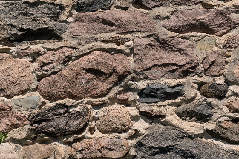 Rock wall stock image. Image of rock, cobblestone, stone - 255897027