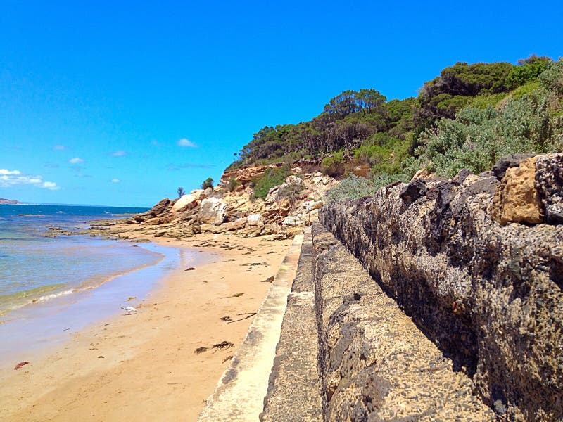 Rock wall stock image. Image of waves, rock, wall, ocean - 49449011