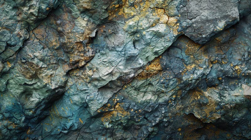 Dark Blue Gold Textured Slate Rock Surface Stock Photos - Free ...