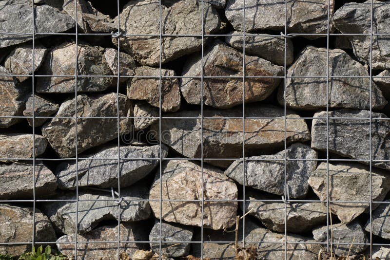 Rock wall stock image. Image of chaos, steel, grey, wire - 52667075