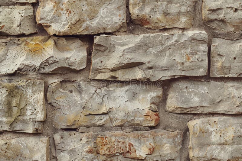 Rock Wall with Different Sized Stones. Natural Stone Wall Background ...