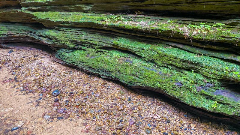 Rock Wall Layers Pebbles Natural Landscape Stock Photo - Image of ...