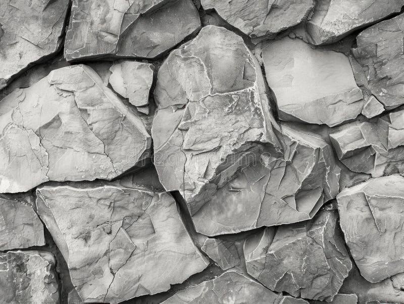 Rock Wall in Monochrome stock photo. Image of black - 372481278