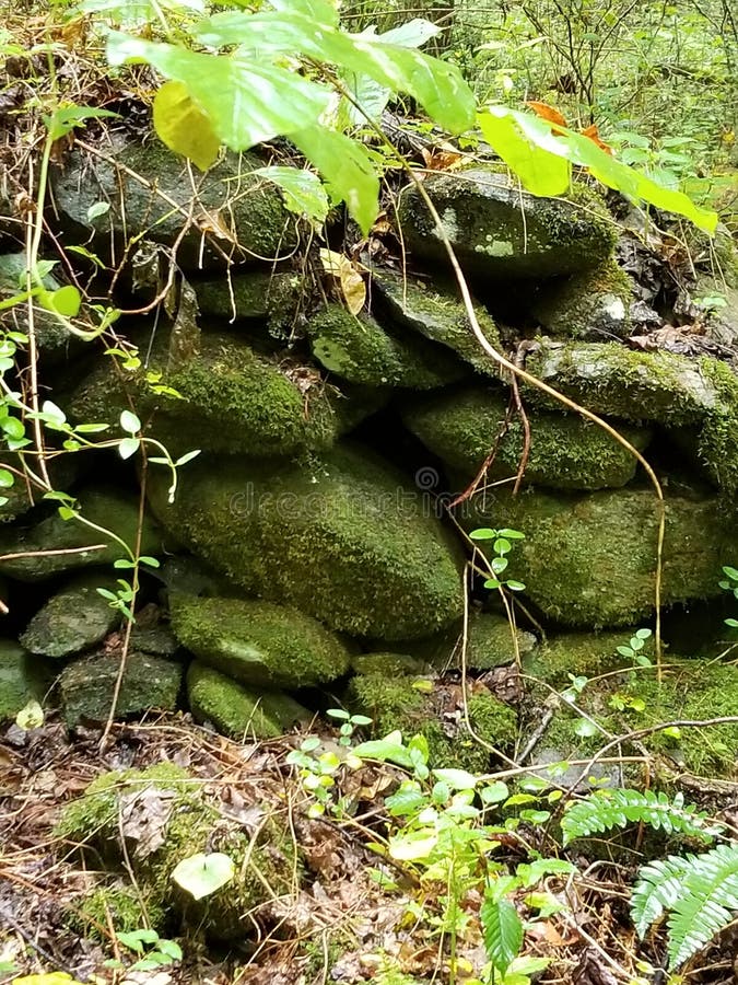 Rock Wall stock image. Image of rock, mountain, trail - 102591931