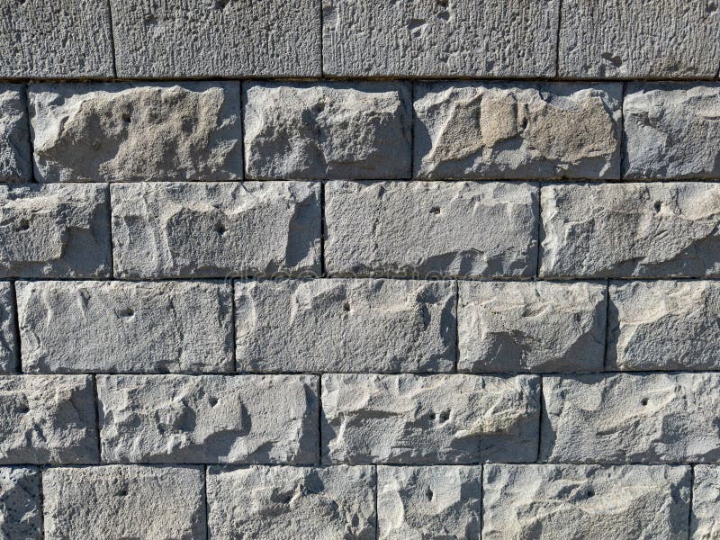 A Rock Wall Texture Made from Cut Bluestones Stock Image - Image of ...